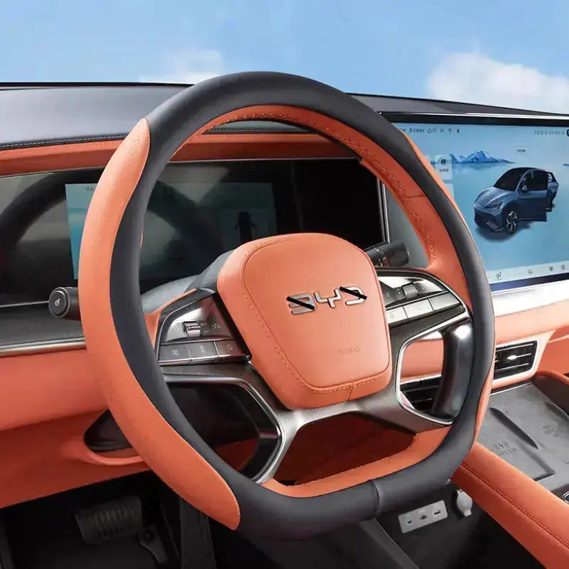 Custom BYD Sealion 7 Steering Wheel Cover for Comfort & Style – harry.b.y.d